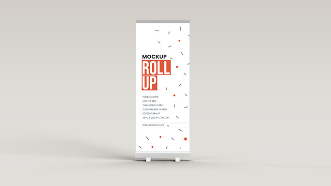 roll-up-banner | Free Mockup Ai
