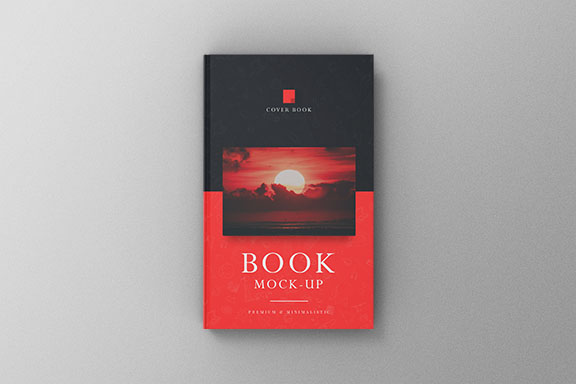 front-view-book-mockup | Free Mockup Ai