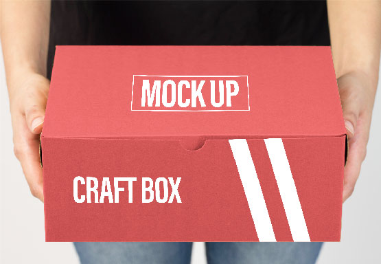 Cartoon Box Mockup | Free Mockup Ai
